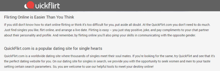 QuickFlirt Review 2025 - Everything You Need To Know